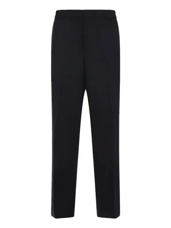Paul Smith Elasticated Wool Trousers - Blue