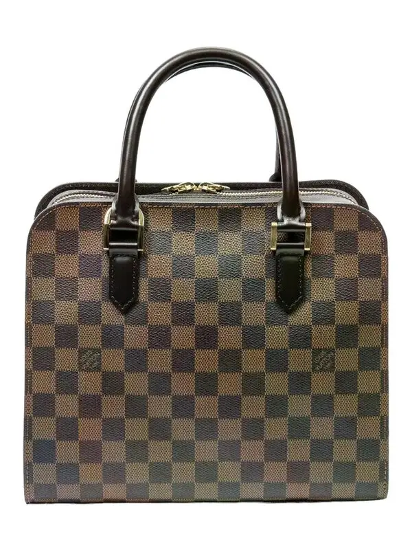 LOUIS VUITTON Damier Ebène Triana Handbag - Brown