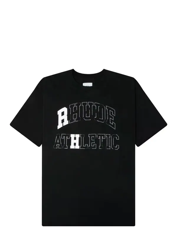 Rhude Logo-print T-shirt - Black