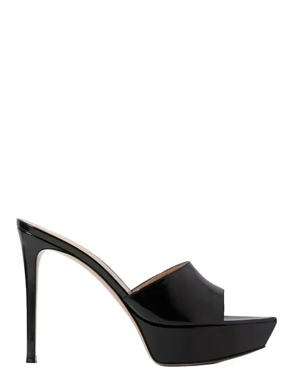 GIANVITO ROSSI Platform Pointed-toe Mules - Black