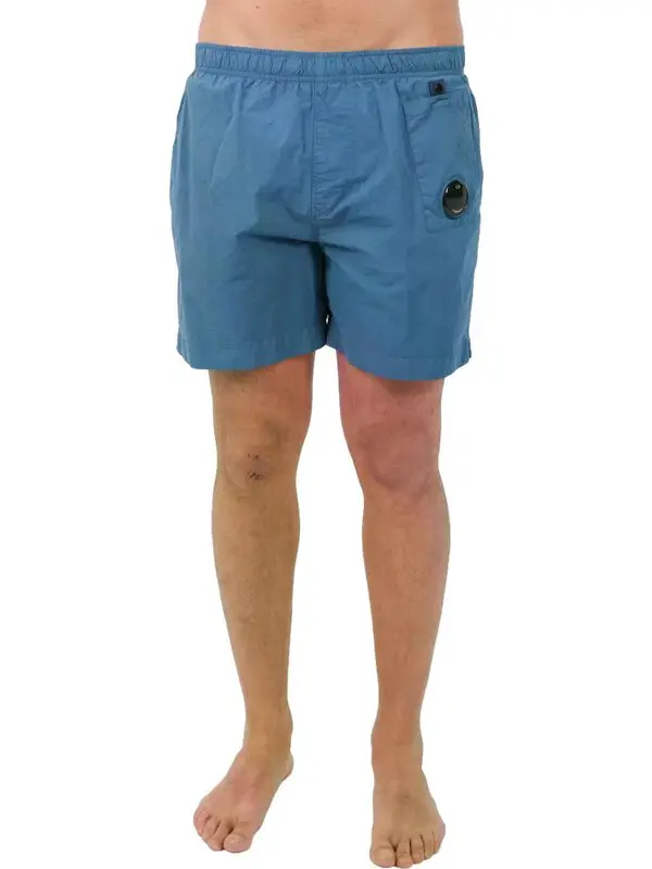 C.P. COMPANY Lens Detail Swim Shorts - Blue