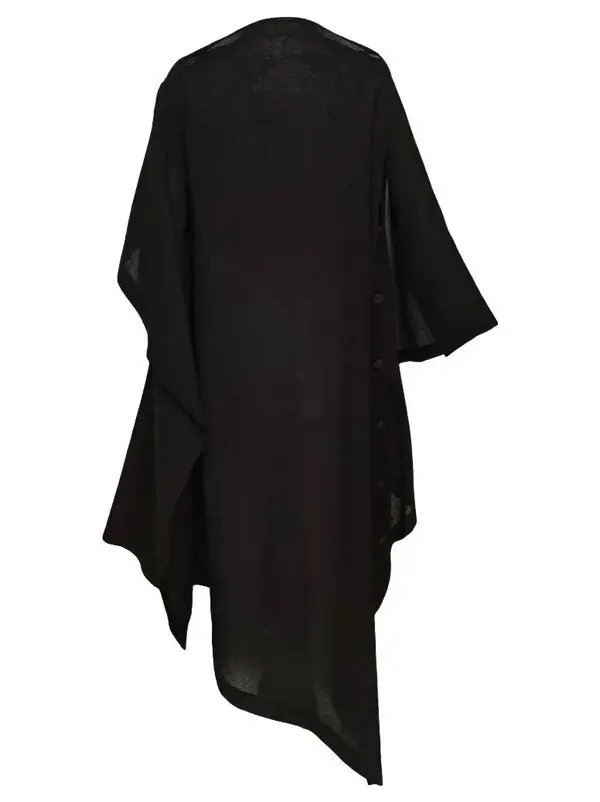 Issey Miyake Asymmetric Draped Dress - Black