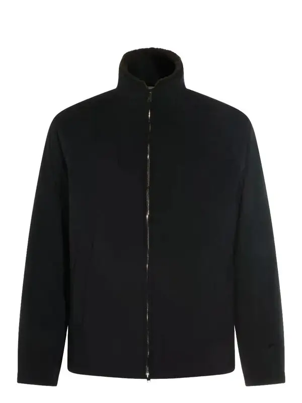 Herno Faux-fur Trim High-neck Jacket - Black