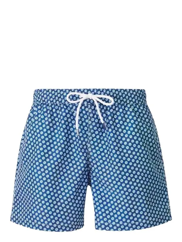 Fedeli Drawstring Swim Shorts - Blue