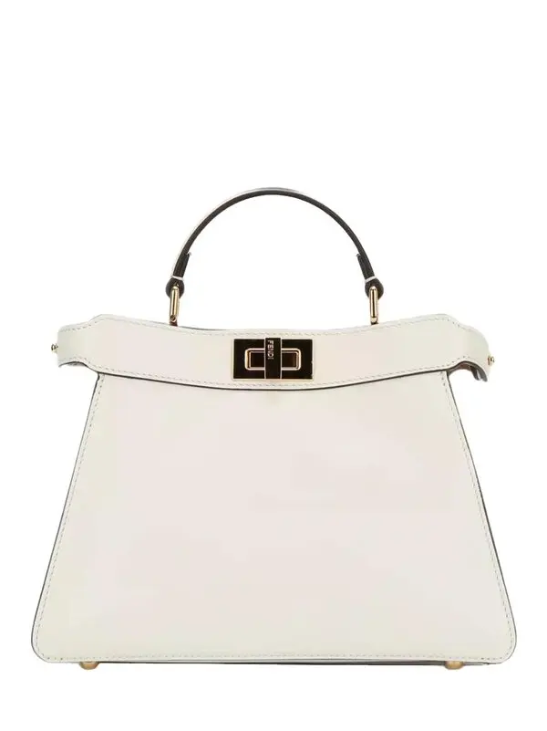 Fendi Peekaboo Iseeu Leather Tote Bag - White