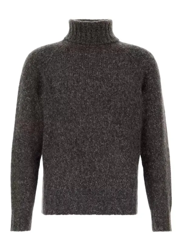 Brunello Cucinelli Melange Roll-neck Sweater - Grey