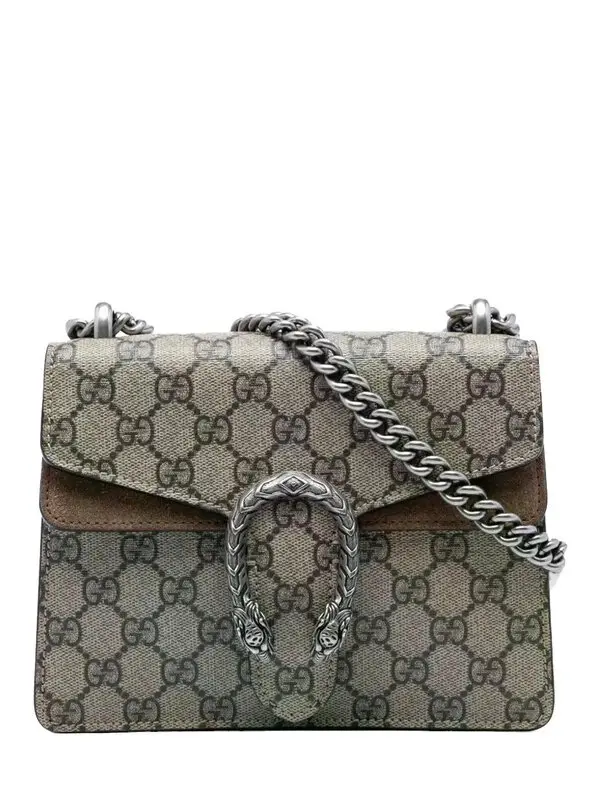 Gucci Gg Supreme Dionysus Crossbody Bag - Neutrals