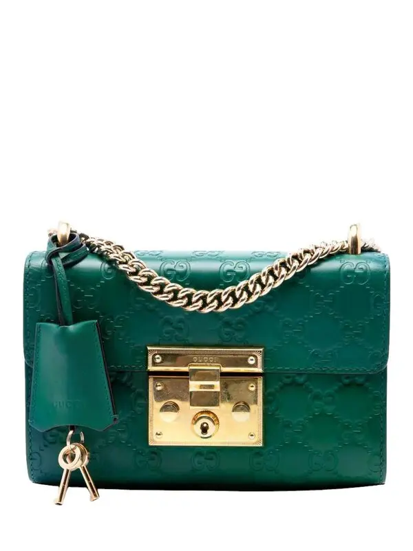 Gucci Small Padlock Crossbody Bag - Green