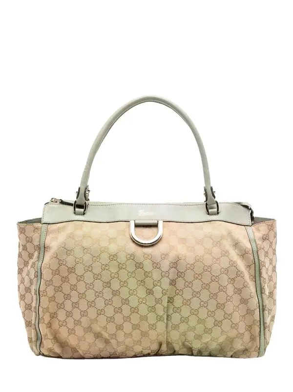 Gucci Gg Canvas Abbey D Ring Tote Bag - Neutrals