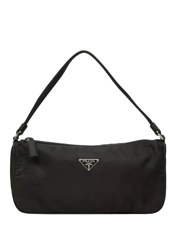 Prada Tessuto Pochette Shoulder Bag - Black