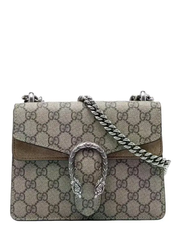 Gucci Gg Supreme Dionysus Crossbody Bag - Neutrals