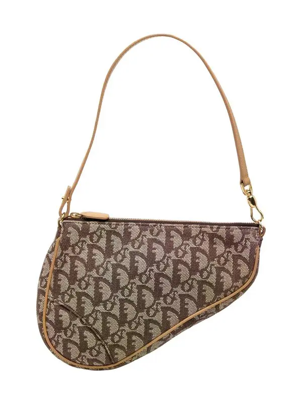 Dior Mini Saddle Pochette Shoulder Bag - Brown