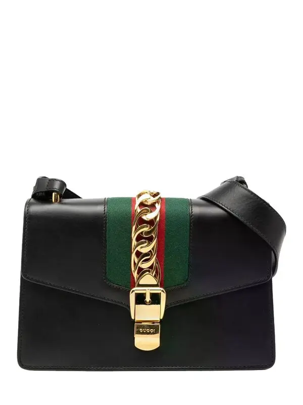 Gucci Sylvie Web Satchel - Black
