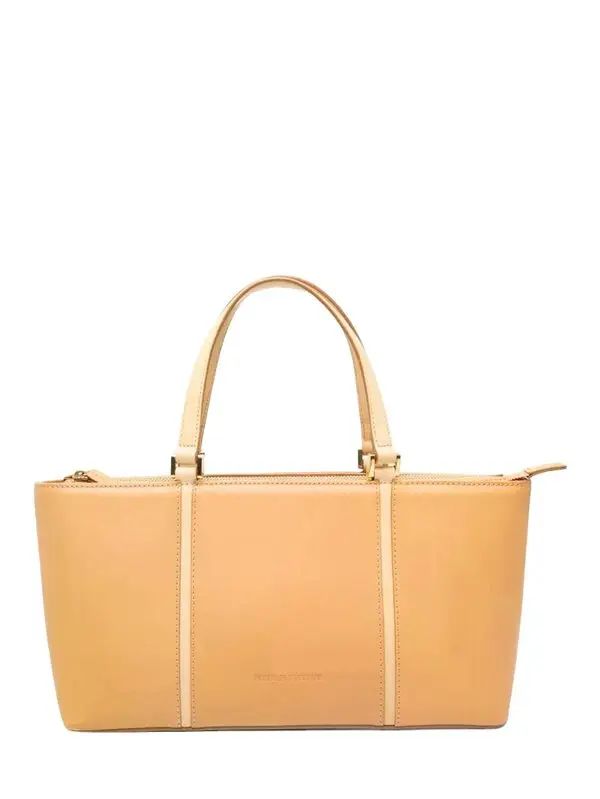 Burberry Leather Tote Bag - Brown