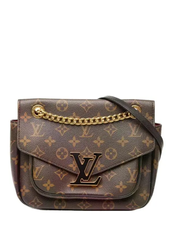 LOUIS VUITTON Monogram Passy Pm Shoulder Bag - Brown