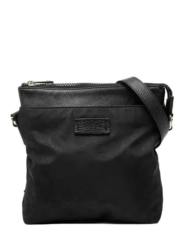 Gucci Gg Nylon Crossbody Bag - Black