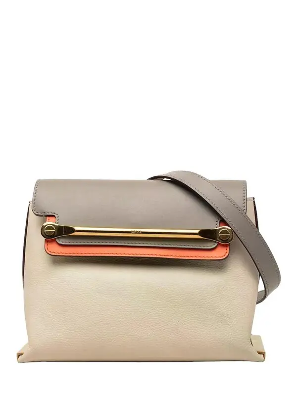Chloé Small Tricolor Leather Clare Crossbody Bag - Neutrals