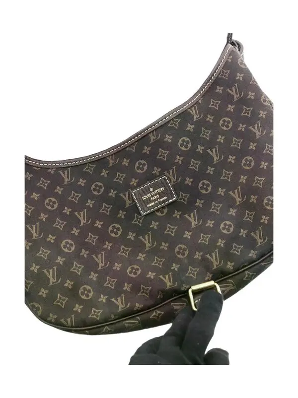 LOUIS VUITTON Monogram Mini Lin Saumur 30 Crossbody Bag - Brown