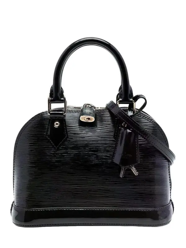LOUIS VUITTON Electric Epi Alma Bb Satchel - Black