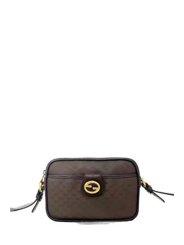 Gucci Micro Gg Supreme Crossbody Bag - Brown