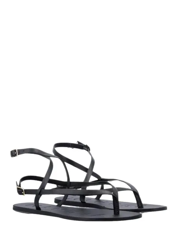 Manebí Calf Leather Multi-strap Sandals - Black