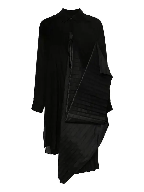 Yohji Yamamoto Lawn U-long Shirt - Black