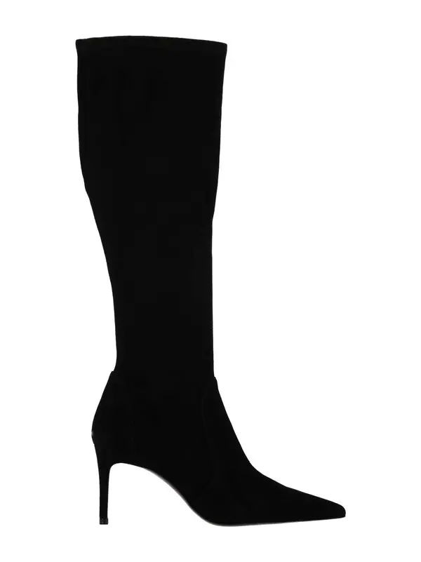 STUART WEITZMAN Pointed Toe Stiletto Heel Pull-on Boots - Black