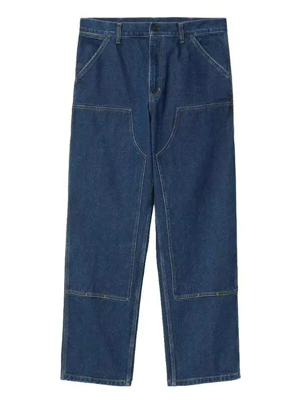 Carhartt Work In Progress Denim Trousers With Multi-pocket Detailing - Blue