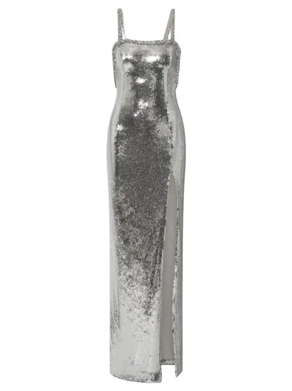 Rebecca Vallance Olympia Sequin Gown - Silver