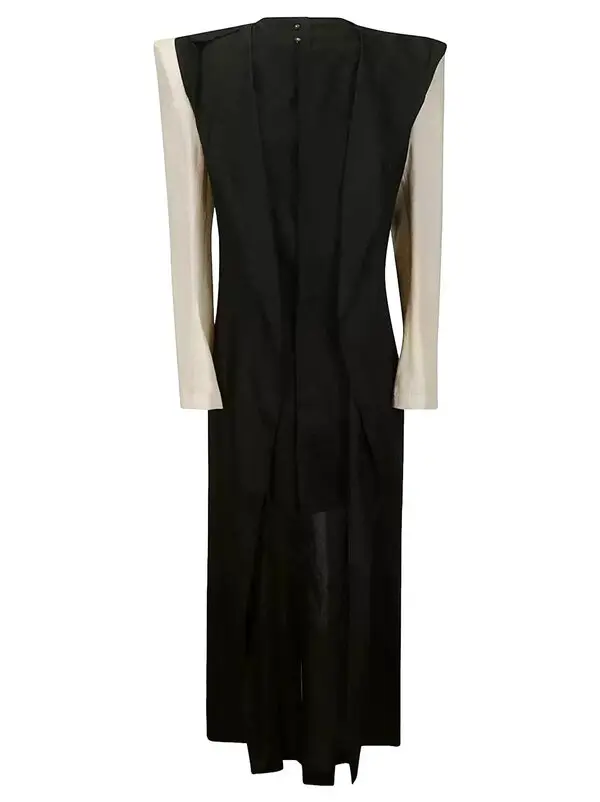 Yohji Yamamoto Layered Midi Dress - Black