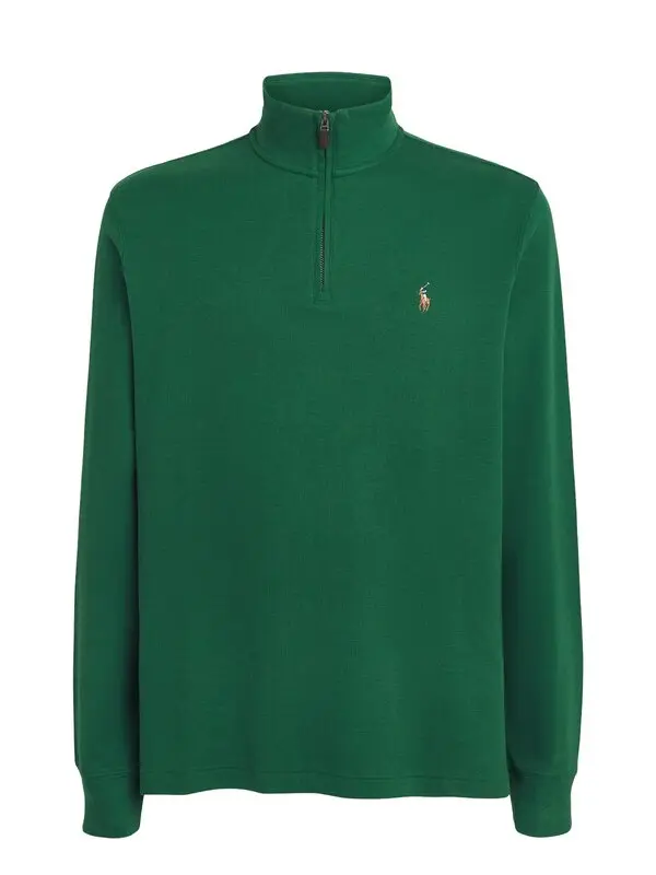 Polo Ralph Lauren Cotton Half-zip Sweatshirt - Green