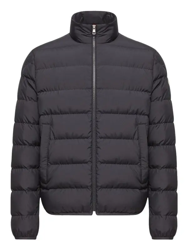 Moncler Baudinet Zip-up Short Padded Jacket - Navy