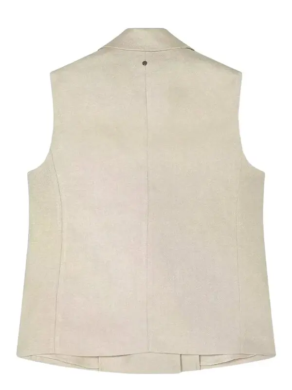 Armani Exchange Double-breasted Linen Waistcoat - Neutrals