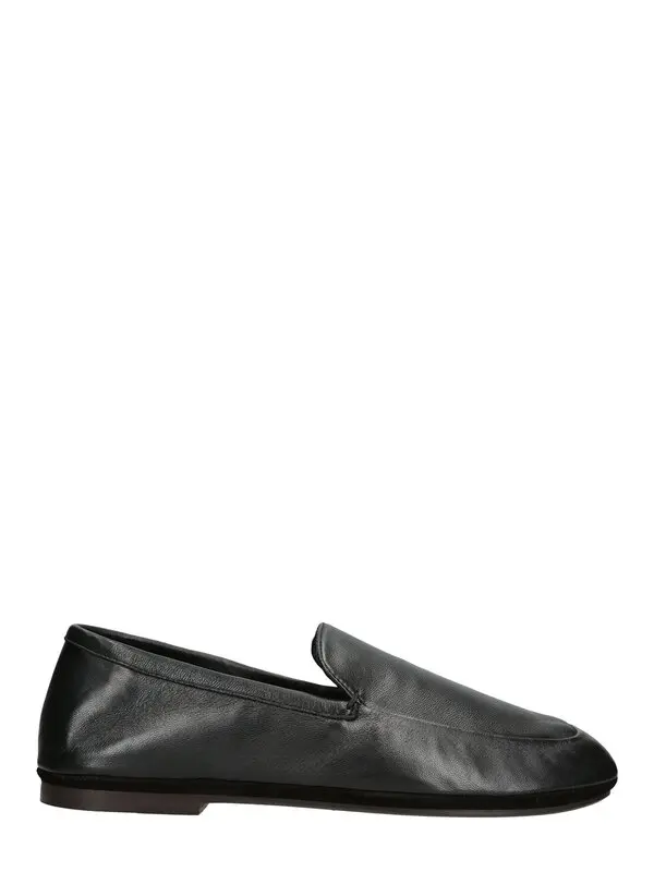 LEMAIRE Nappa Leather Outdoor Slippers - Black