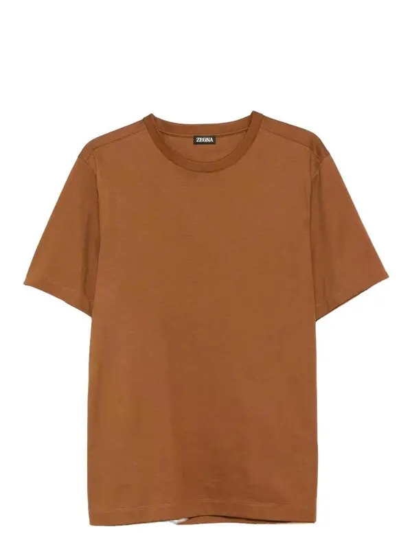 Zegna Crew-neck T-shirt - Brown