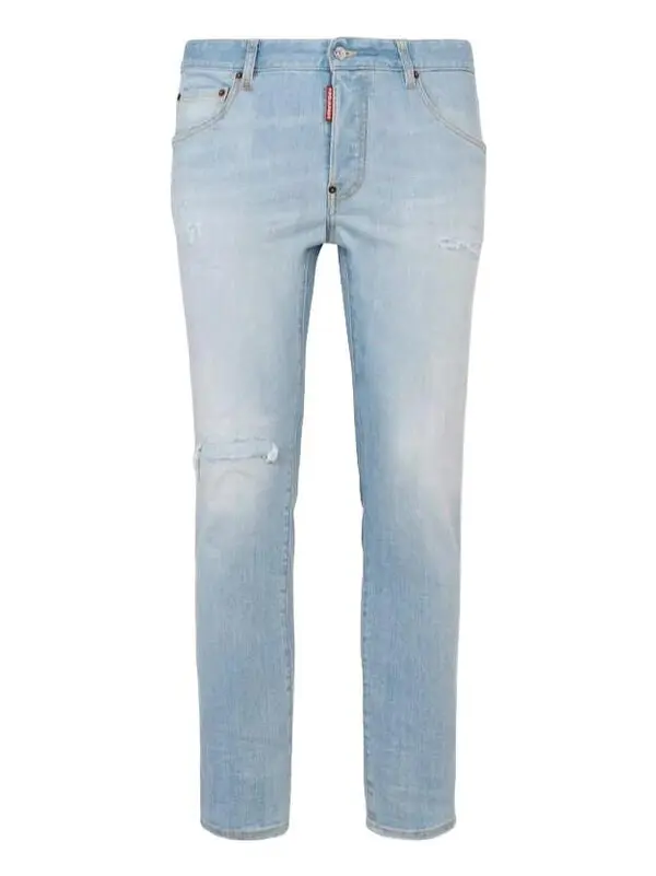 Dsquared2 Skater Tapered Distressed Jeans - Blue