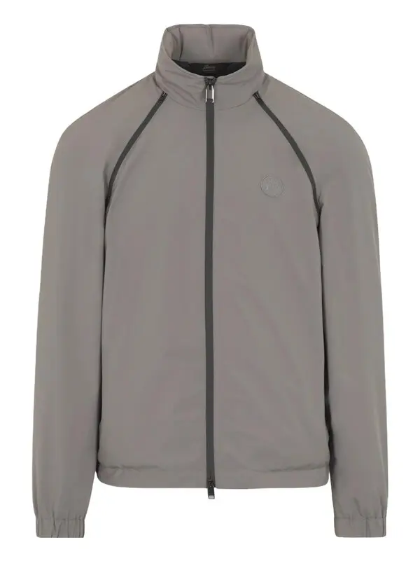 Brioni Performa Windbreaker Jacket With Detachable Sleeves - Grey