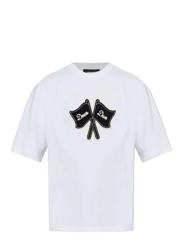 Dsquared2 Flag-patch T-shirt - White