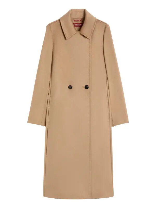 Max Mara Belted Wool Coat - Camel