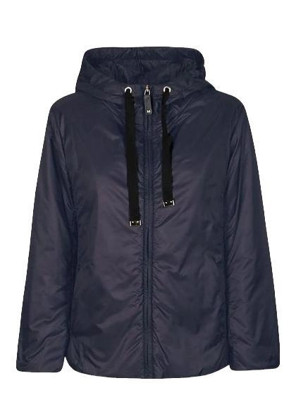 Max Mara Hooded Drawstring Jacket - Black