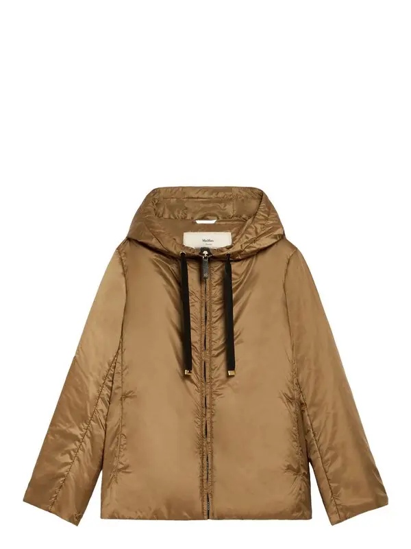 Max Mara Greenh Quilted Hooded Jacket - Caramel
