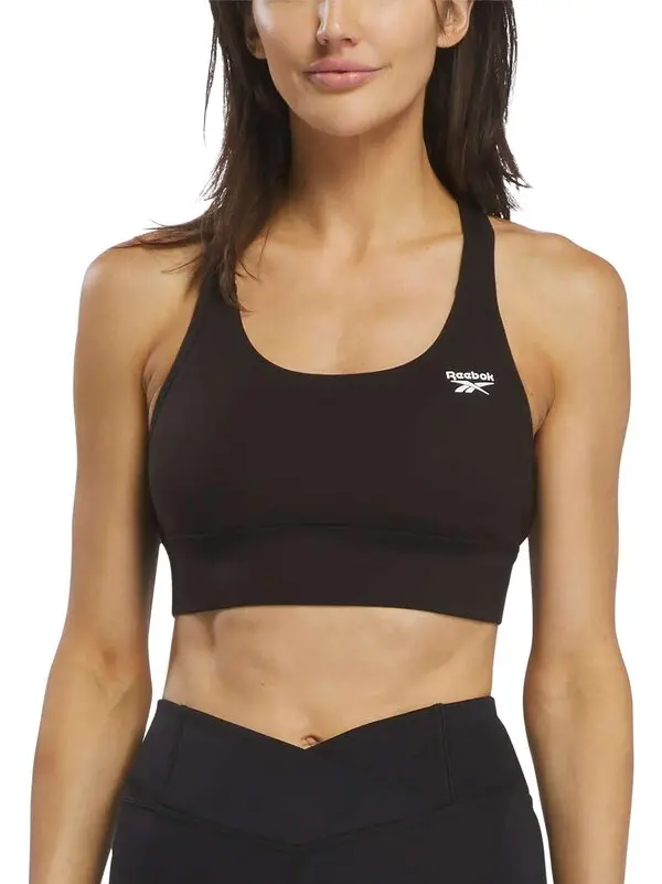 REEBOK Rush Medium-impact Sports Bra - Black
