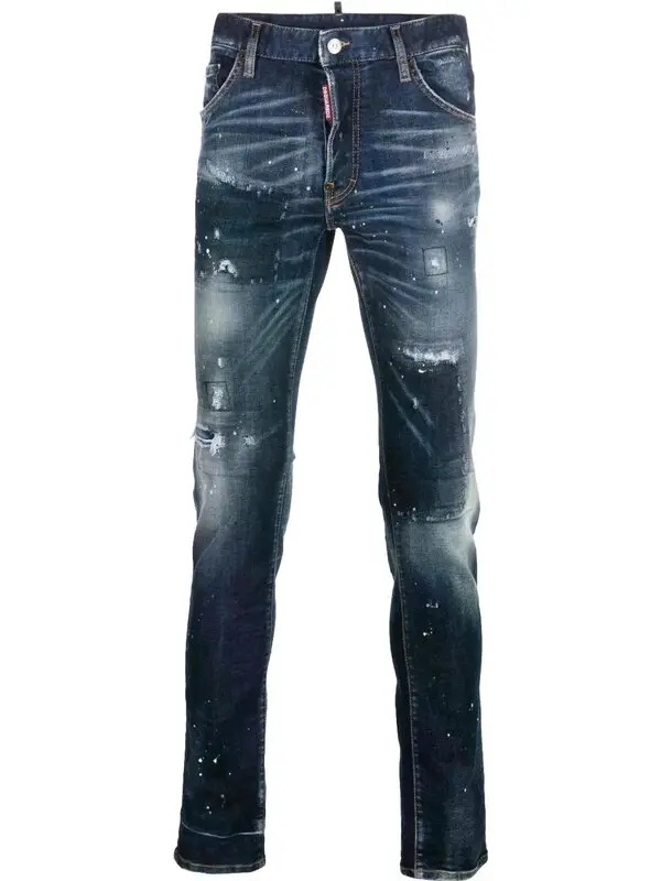 Dsquared2 Mid-rise Skinny Jeans - Blue