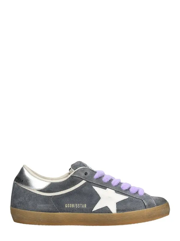 GOLDEN GOOSE Suede Super-star Sneakers - Blue