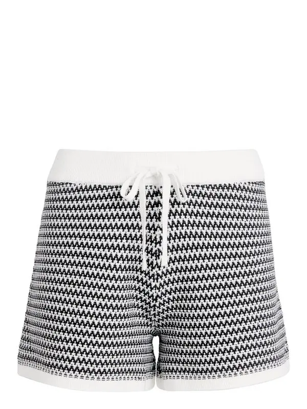 Varley Cotton Knitted Villiers Shorts - Grey