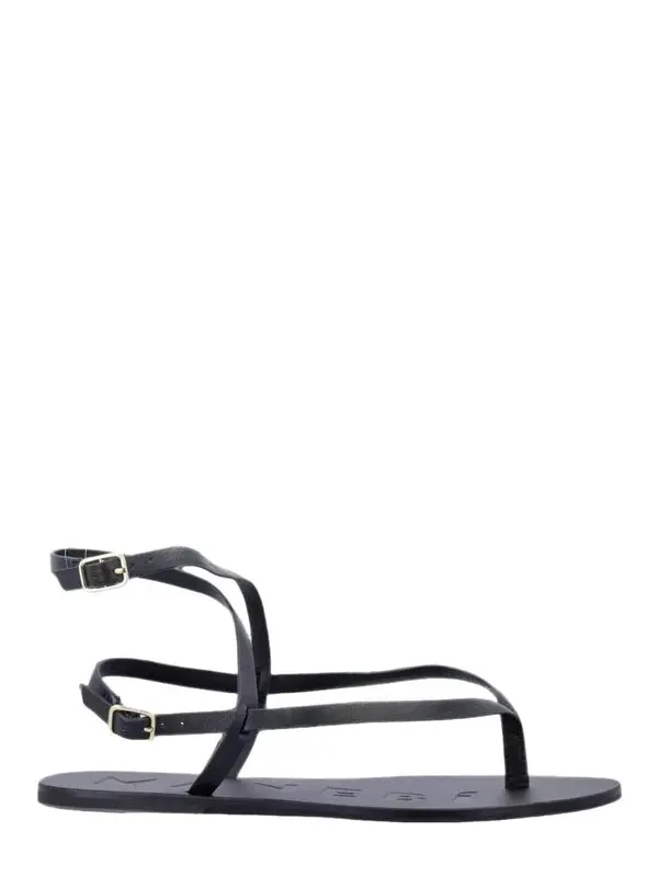 Manebí Buckle-fastening Leather Sandals - Black