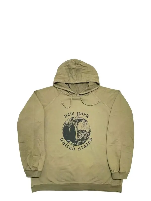 Raf Simons Redux Aw01 New York Hoodie - Neutrals