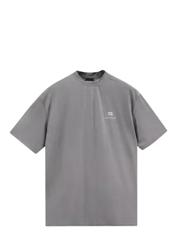 Balenciaga Sporty B Logo-print T-shirt - Grey