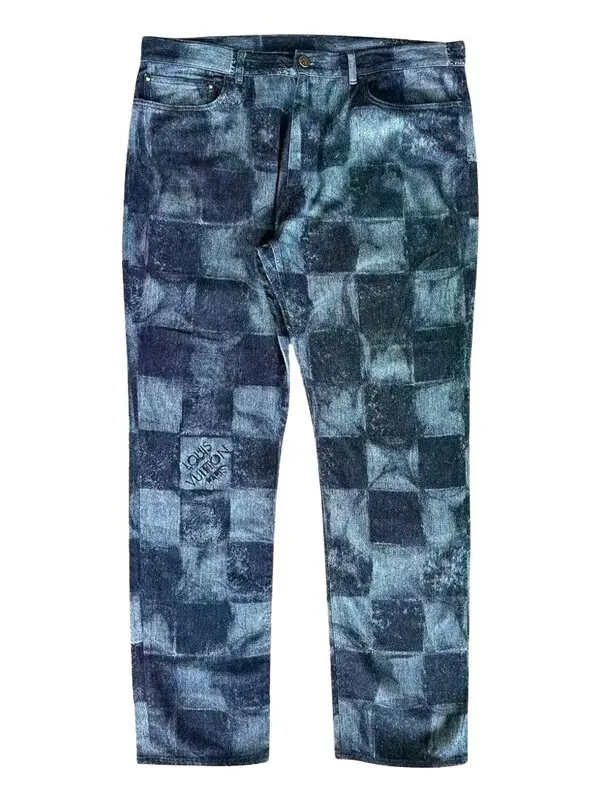 LOUIS VUITTON Salt Damier Jeans - Blue