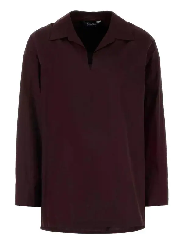 Max Mara Cristel Poplin Blouse - Red